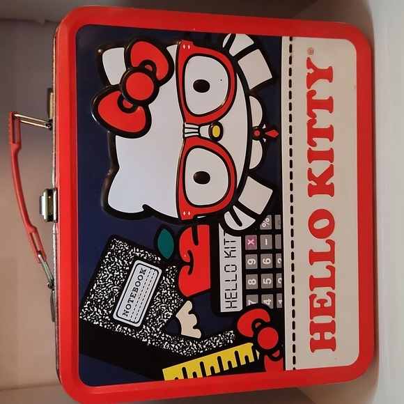 Loungefly | Other | Hello Kiity Loungefly Red White Blue Nerd Lunch Box ...